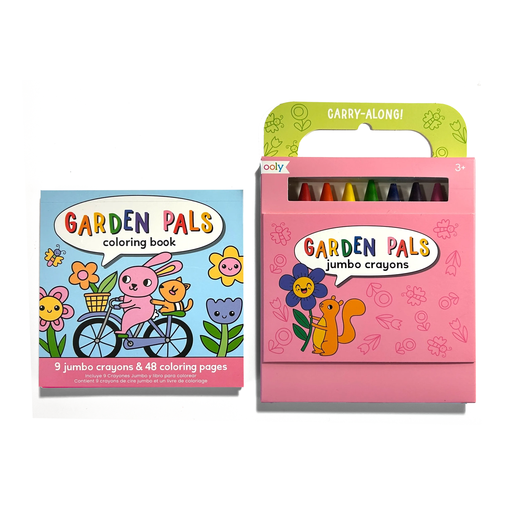Carry Along! Coloring Book and Crayon Set - Garden Pals | Oh Shiny ...