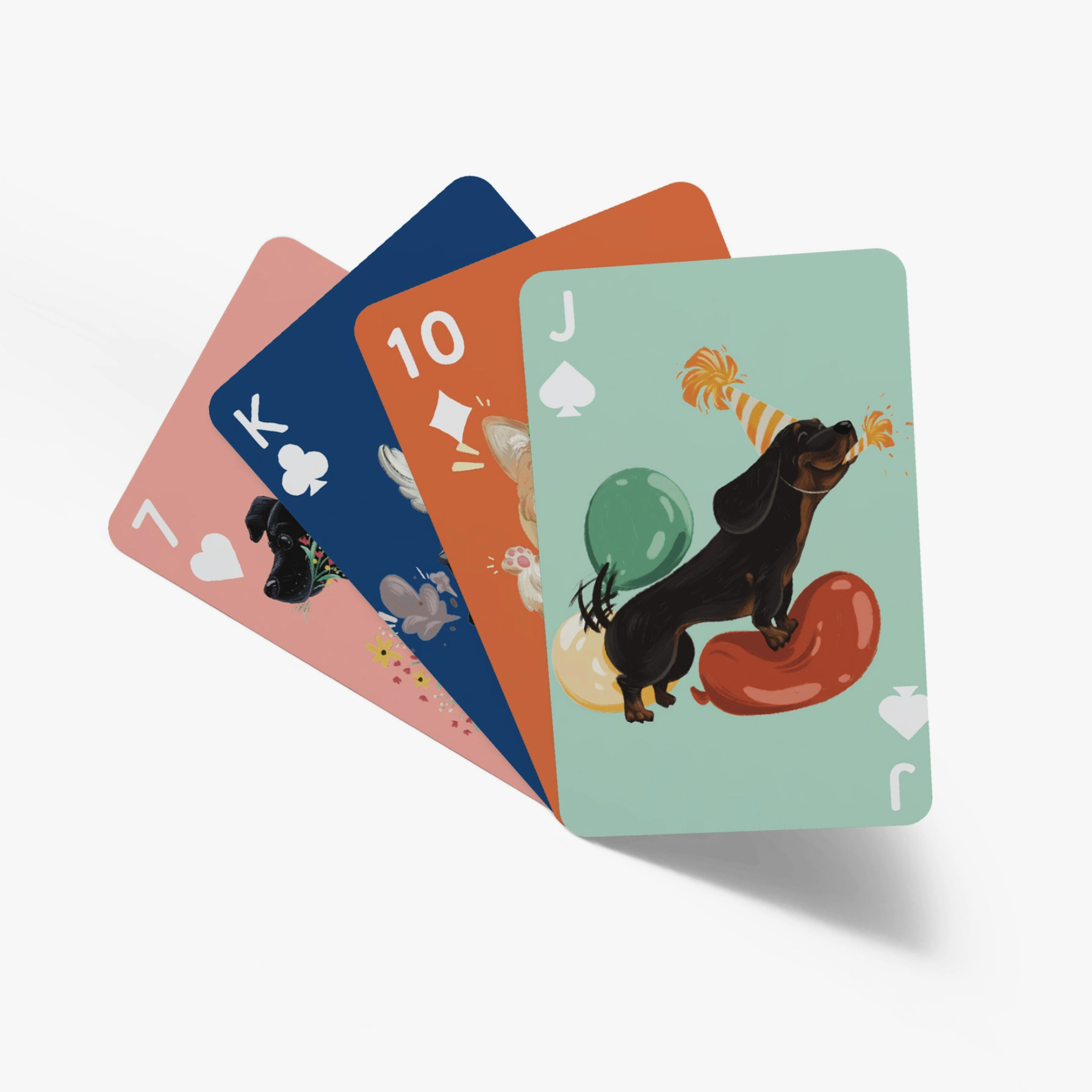 Illustrated Dog Playing Cards | Oh Shiny! Balloons & Party Goods