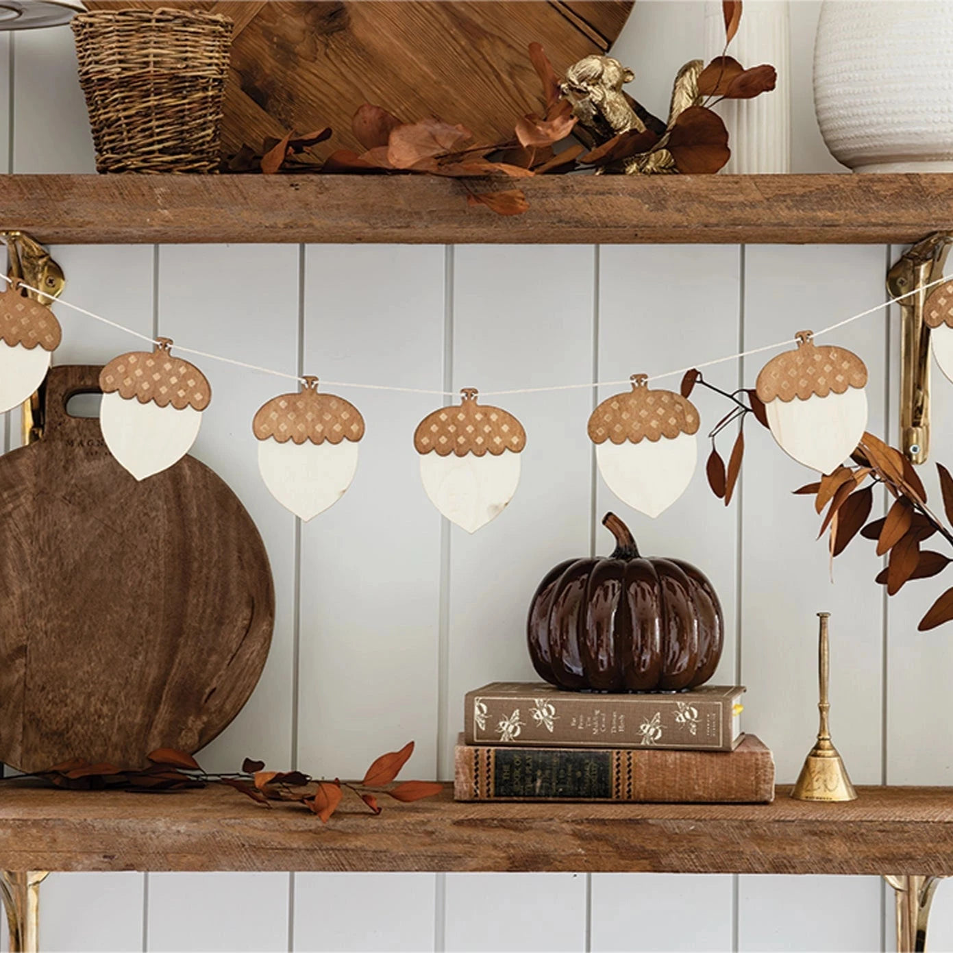 Wood Acorn Banner | Oh Shiny! Balloons & Party, Pasadena