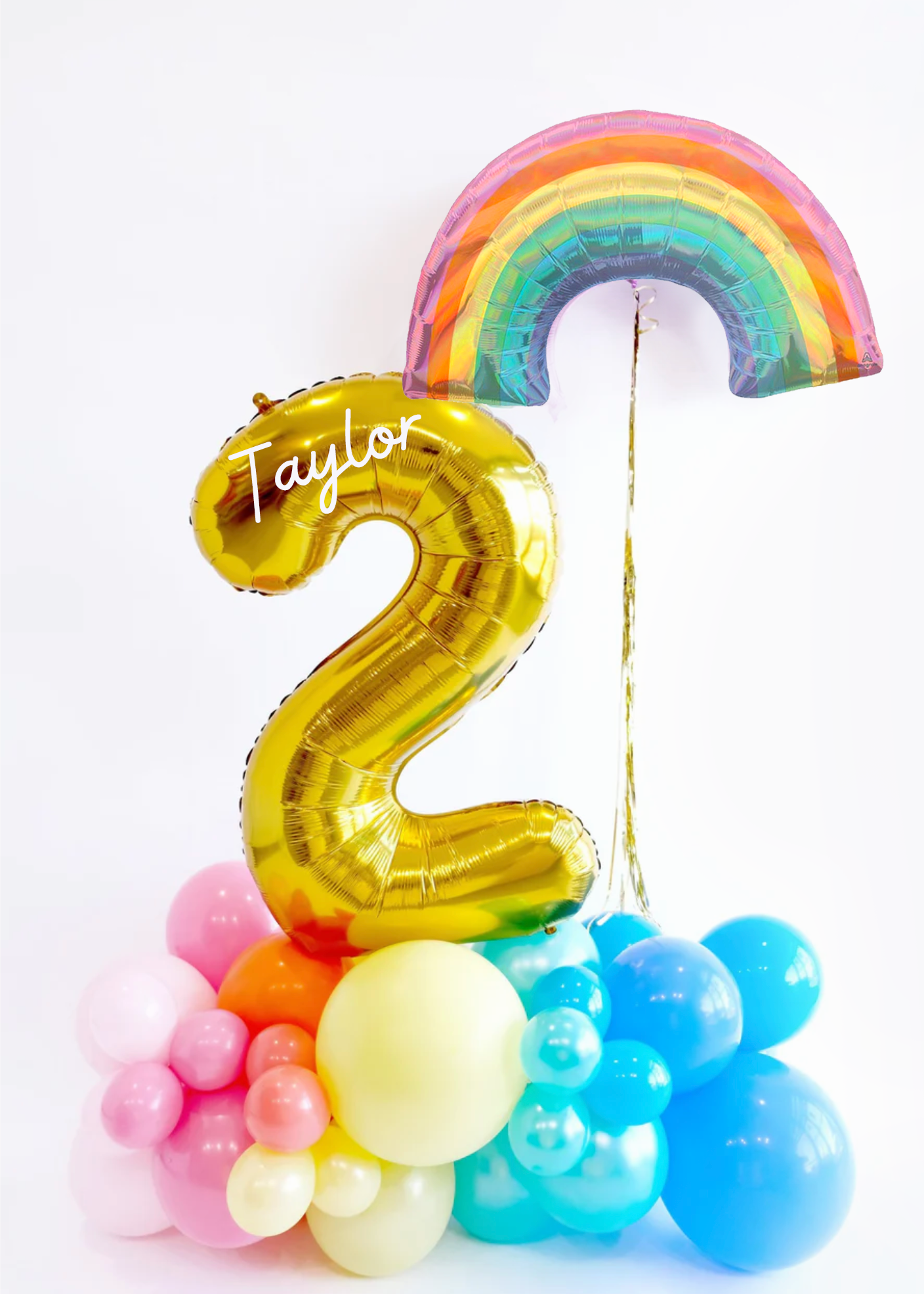 Rainbow Balloon Cloud | Oh Shiny! Balloons & Party, Pasadena