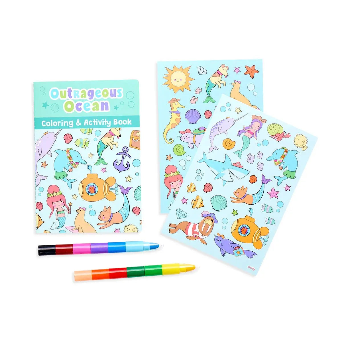 Mini Traveler Coloring & Activity Kit - Outrageous Ocean – Oh Shiny!