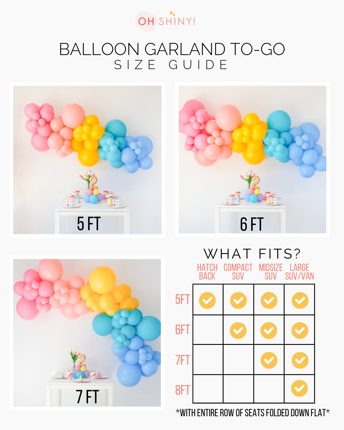 Rainbow Funfetti Balloon Garland & Number Stack Set – Oh Shiny!