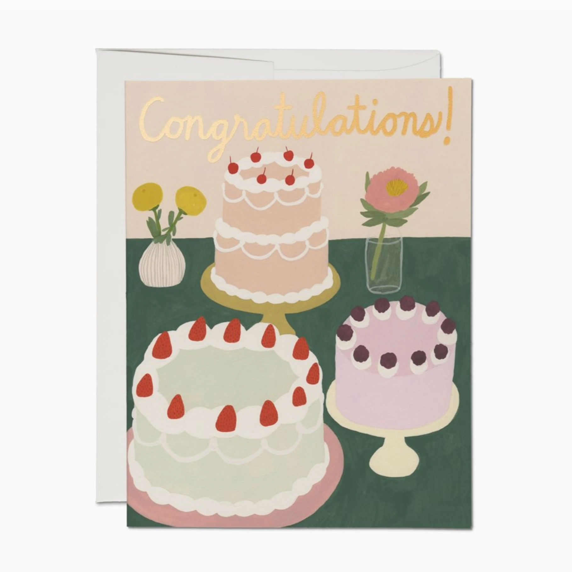 Cake Celebration Congratulations Card | Oh Shiny! Balloons & Party ...