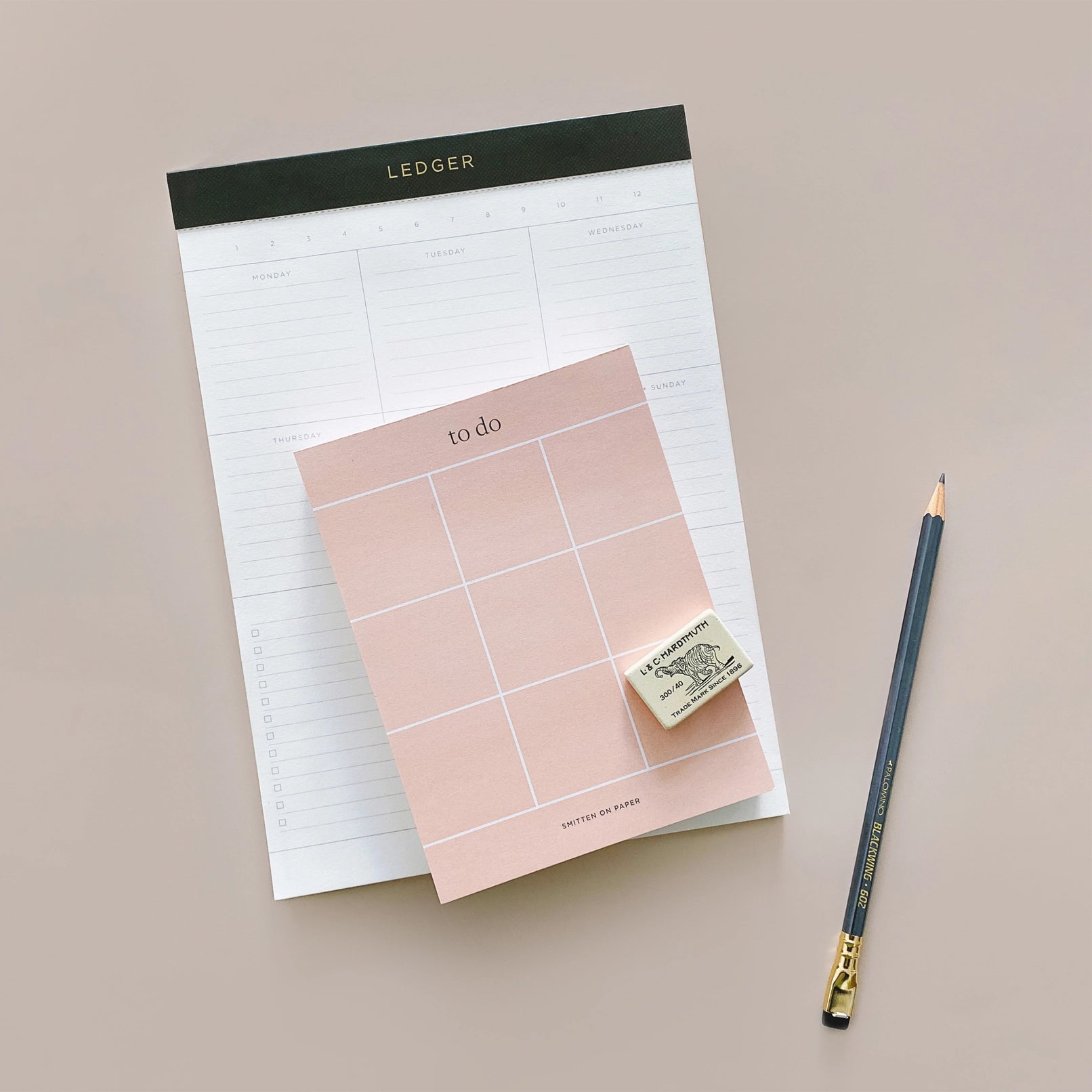 Peony Grid Chunky Notepad | Oh Shiny! Balloons & Party, Pasadena