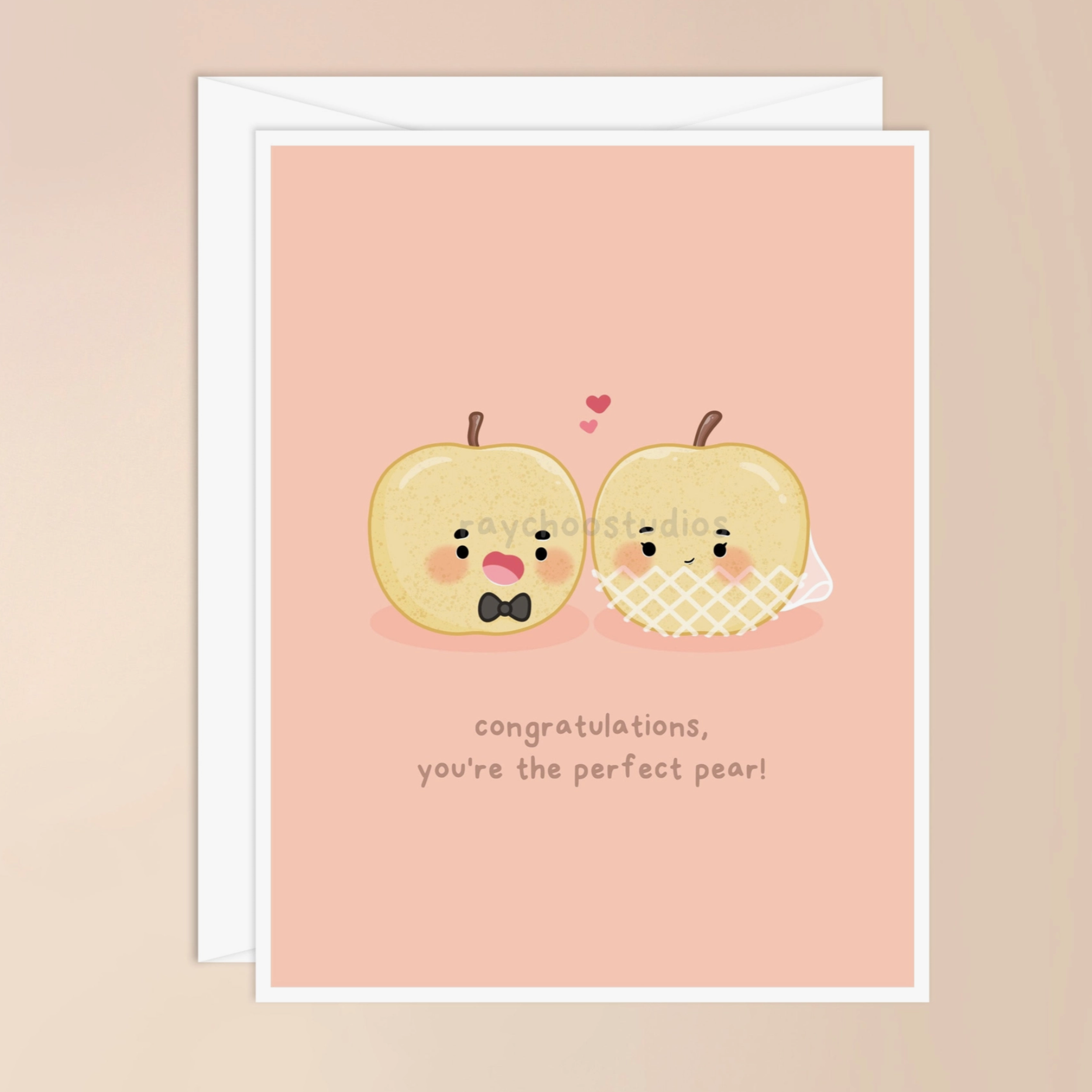 Perfect Pear Card | Oh Shiny! Pasadena LA