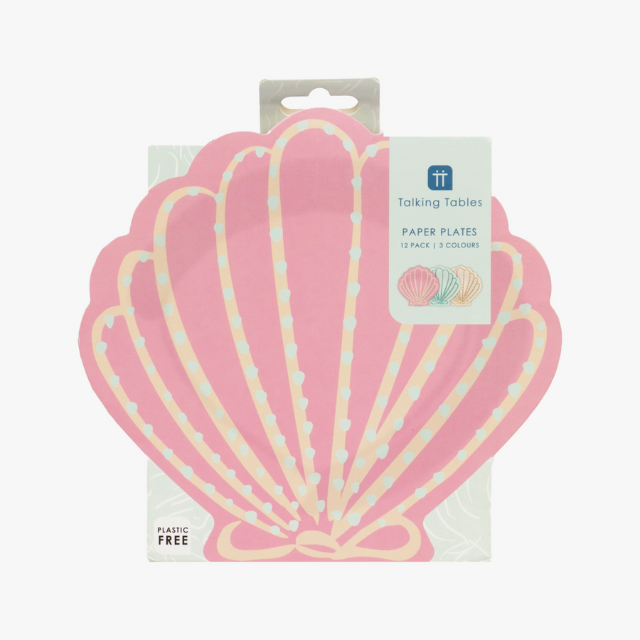 Shell Mermaid Party Plates | Oh Shiny! Balloons & Party, Pasadena