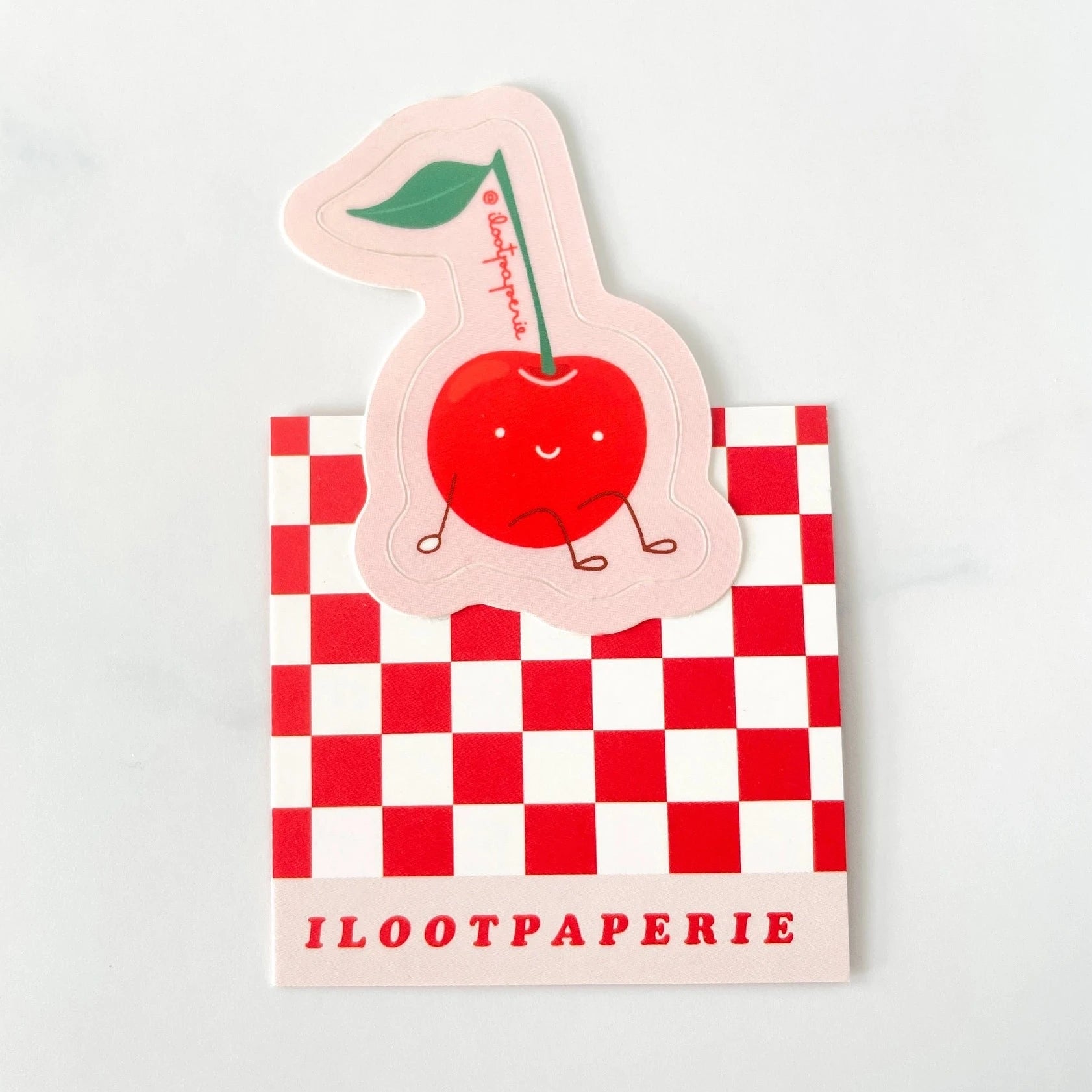 Smiley Cherry Mini Sticker | Oh Shiny! Balloons & Party, Pasadena