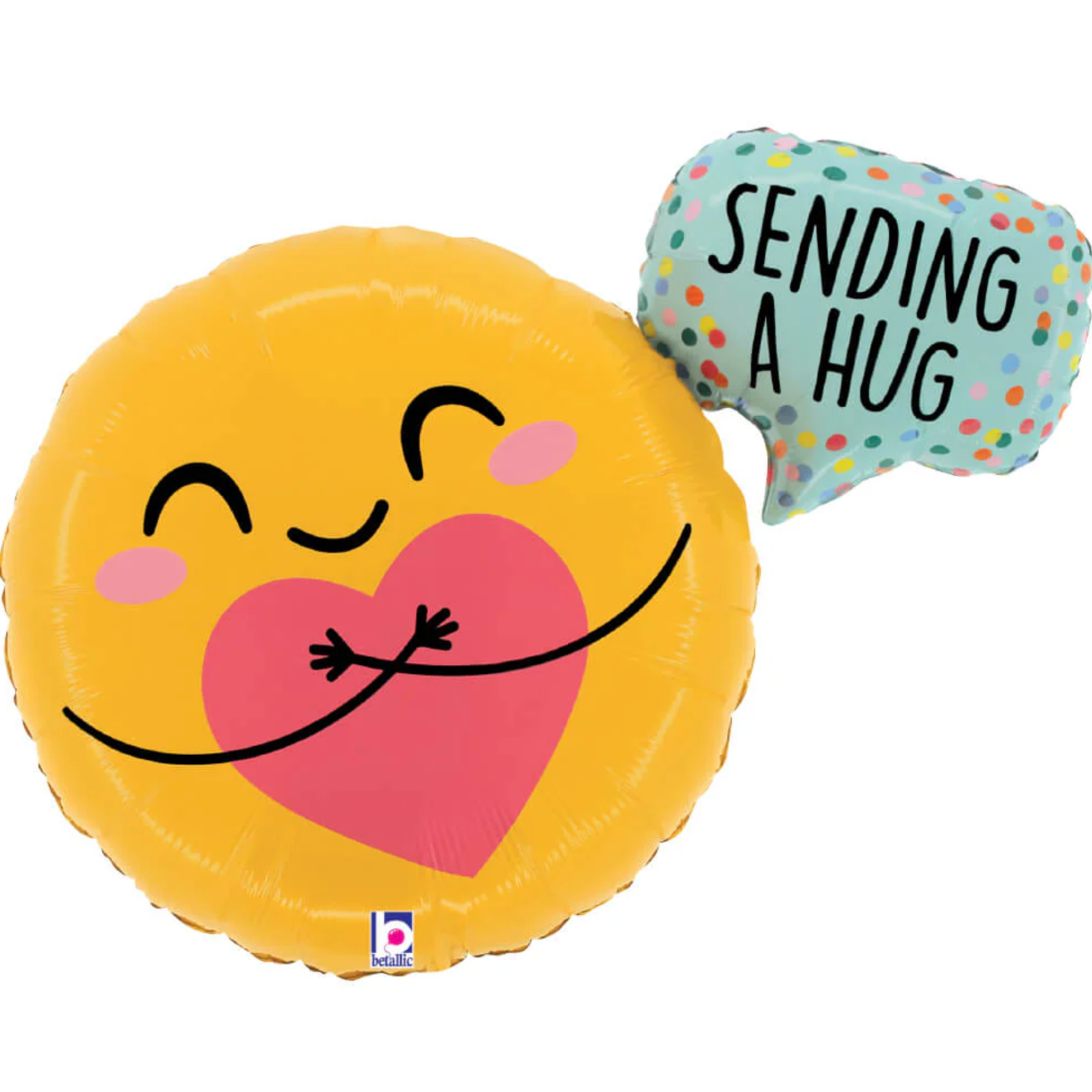 Smiley Send a Hug Balloon | Oh Shiny! Balloons & Party, Pasadena