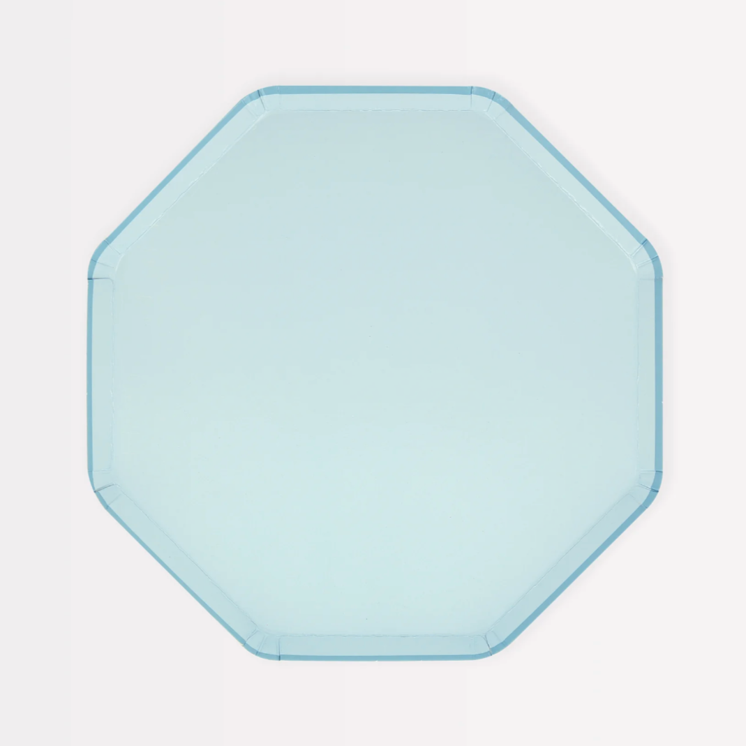 Summer Sky Blue Side Plates | Oh Shiny! Balloons & Party, Pasadena