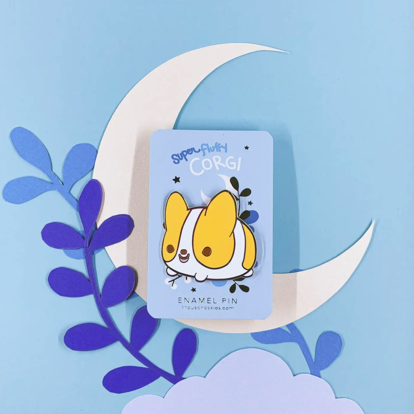 Super Fluffy Corgi Pin | Oh Shiny! Balloons & Party, Pasadena