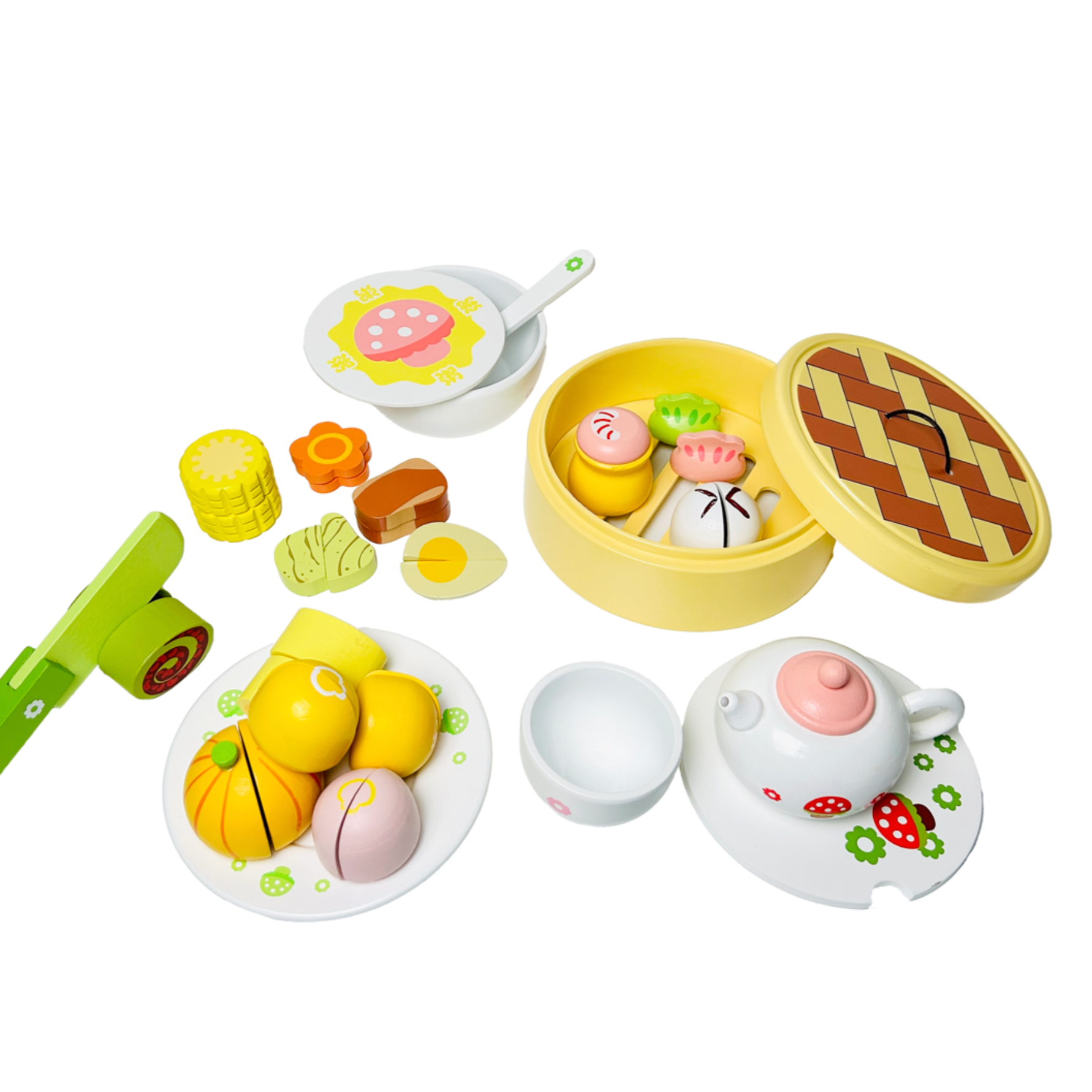 Wooden Dim Sum Tea Play Set | Oh Shiny! Balloons & Party, Pasadena