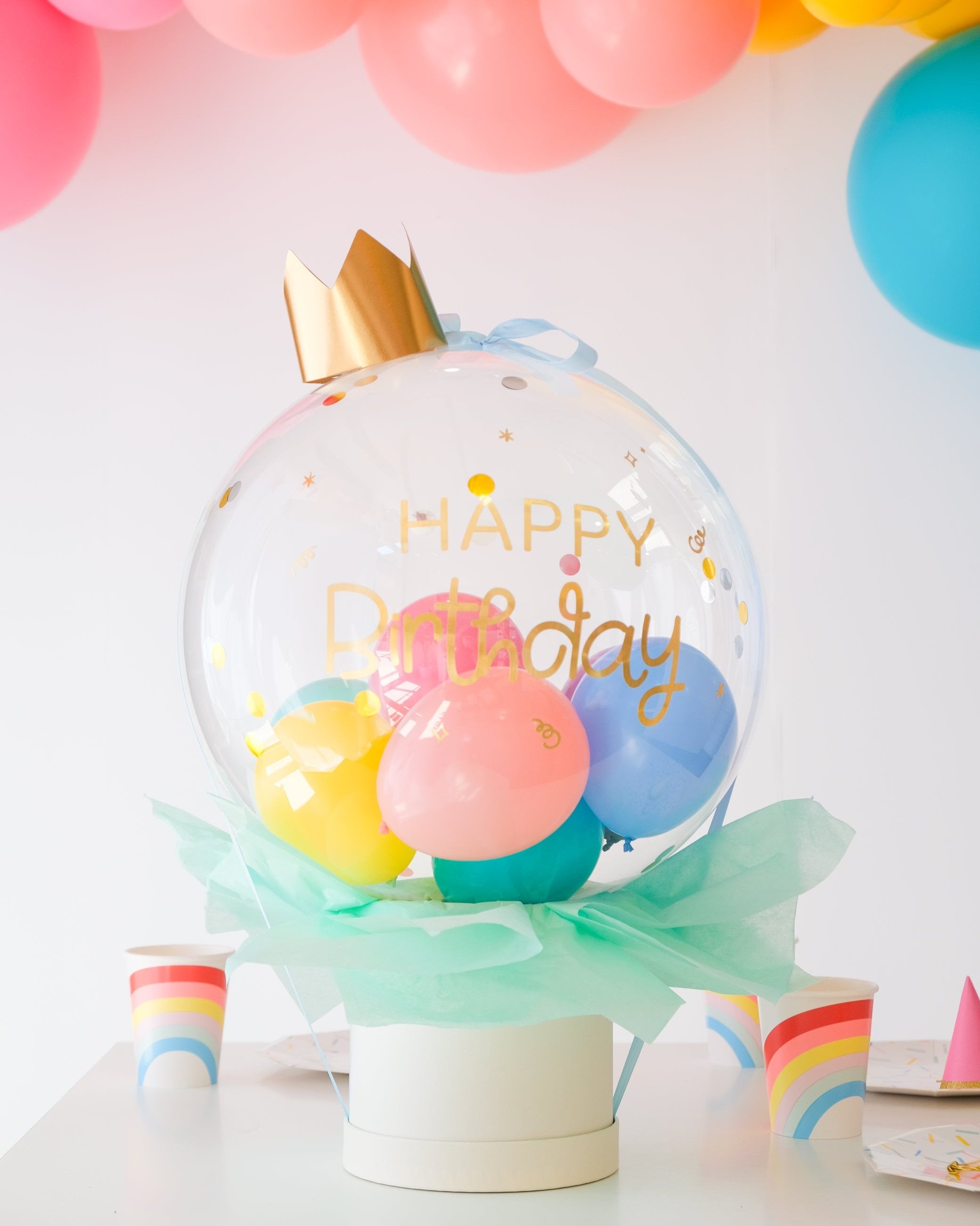 Rainbow Funfetti Bubble Box – Oh Shiny!