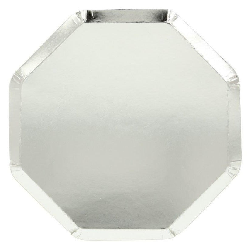 Silver Side Plates | Oh Shiny! Balloons & Party, Pasadena