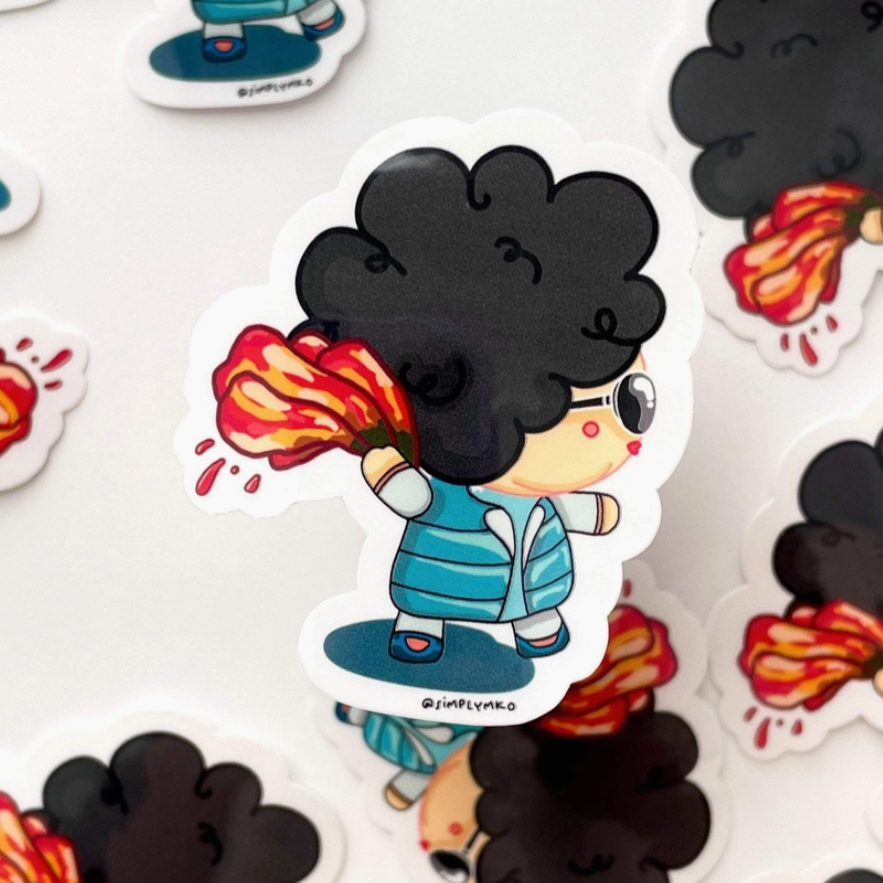 Ajumma Kimchi Slap Sticker | Oh Shiny! Balloons & Party, Pasadena