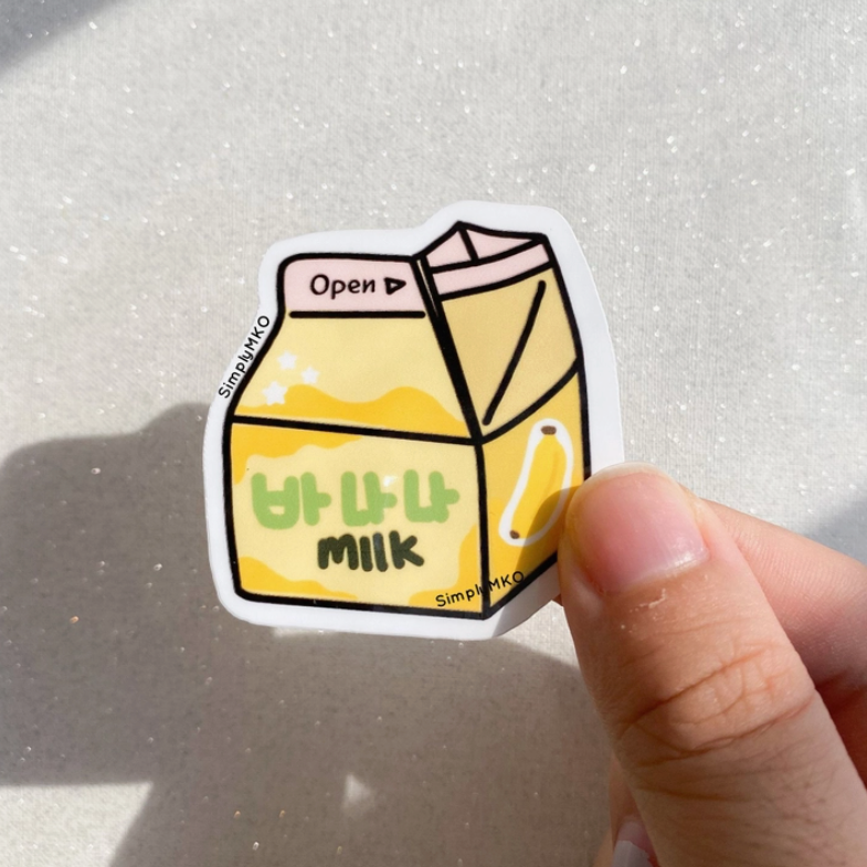 Banana Milk Sticker | Oh Shiny! Balloons & Party, Pasadena