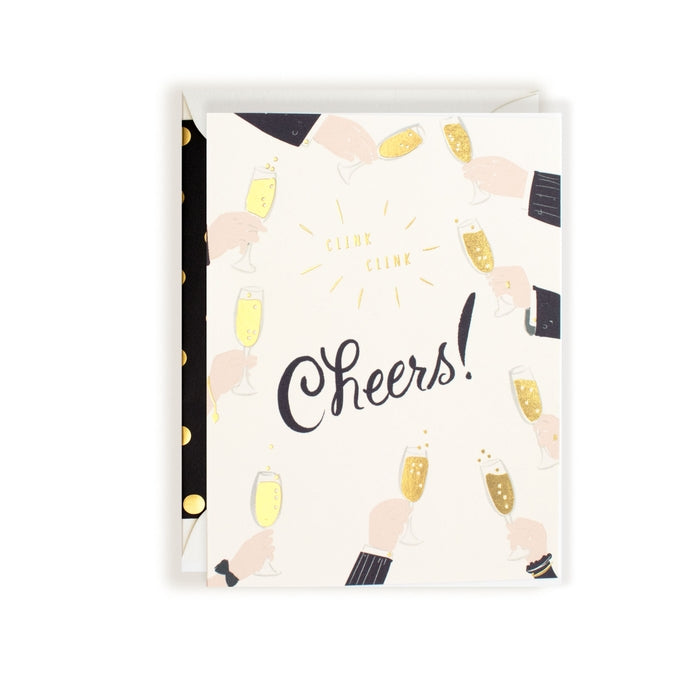 Cheers Clink Clink Card | Oh Shiny! Balloons & Party, Pasadena