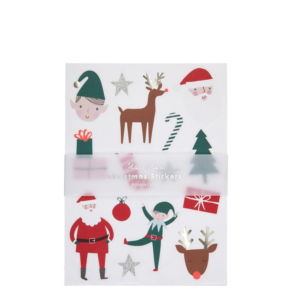 Christmas Icons Sticker Sheets | Oh Shiny! Balloons & Party Goods, Pasadena