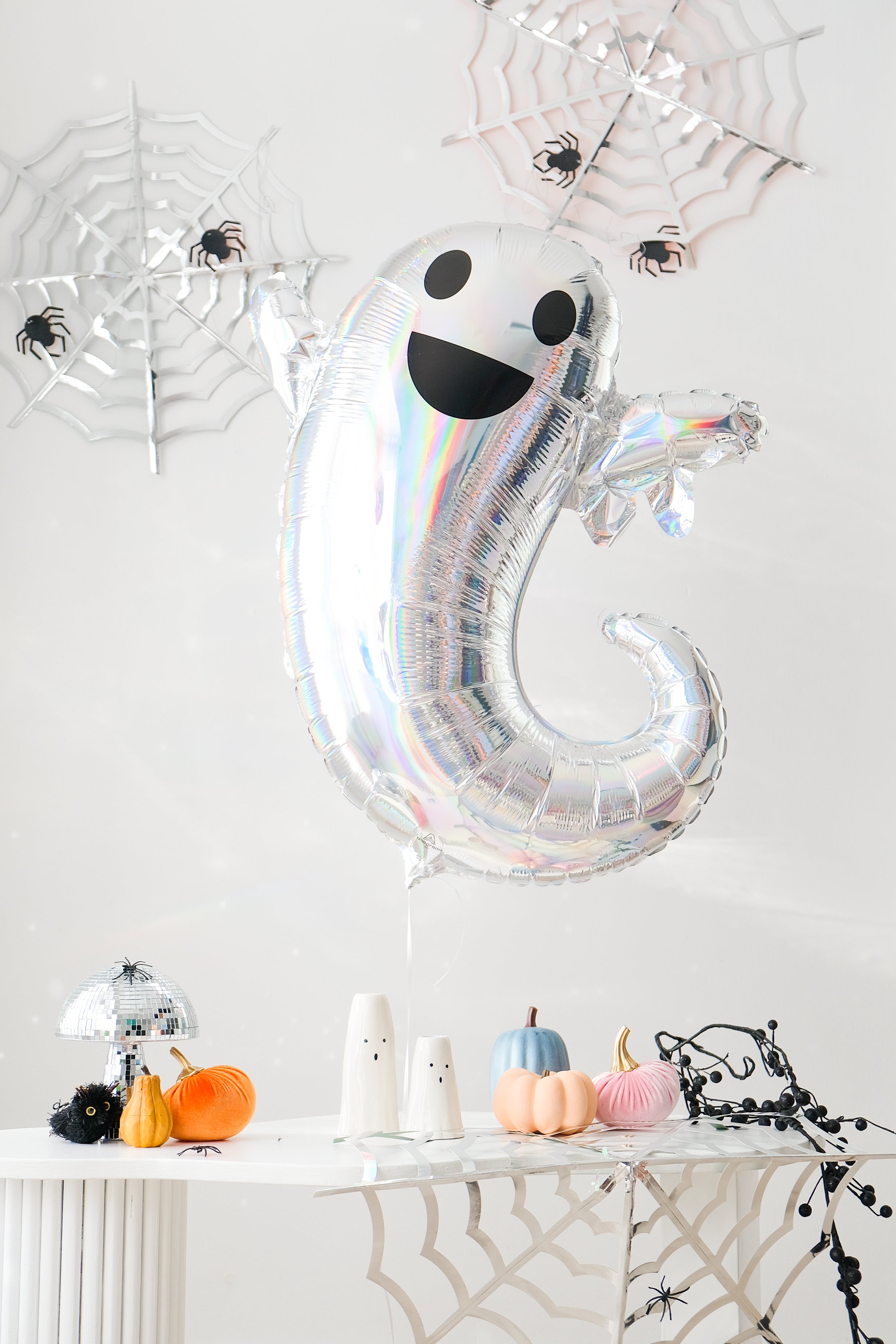 Holographic Ghost Halloween Balloongram | Oh Shiny! Balloons & Party ...