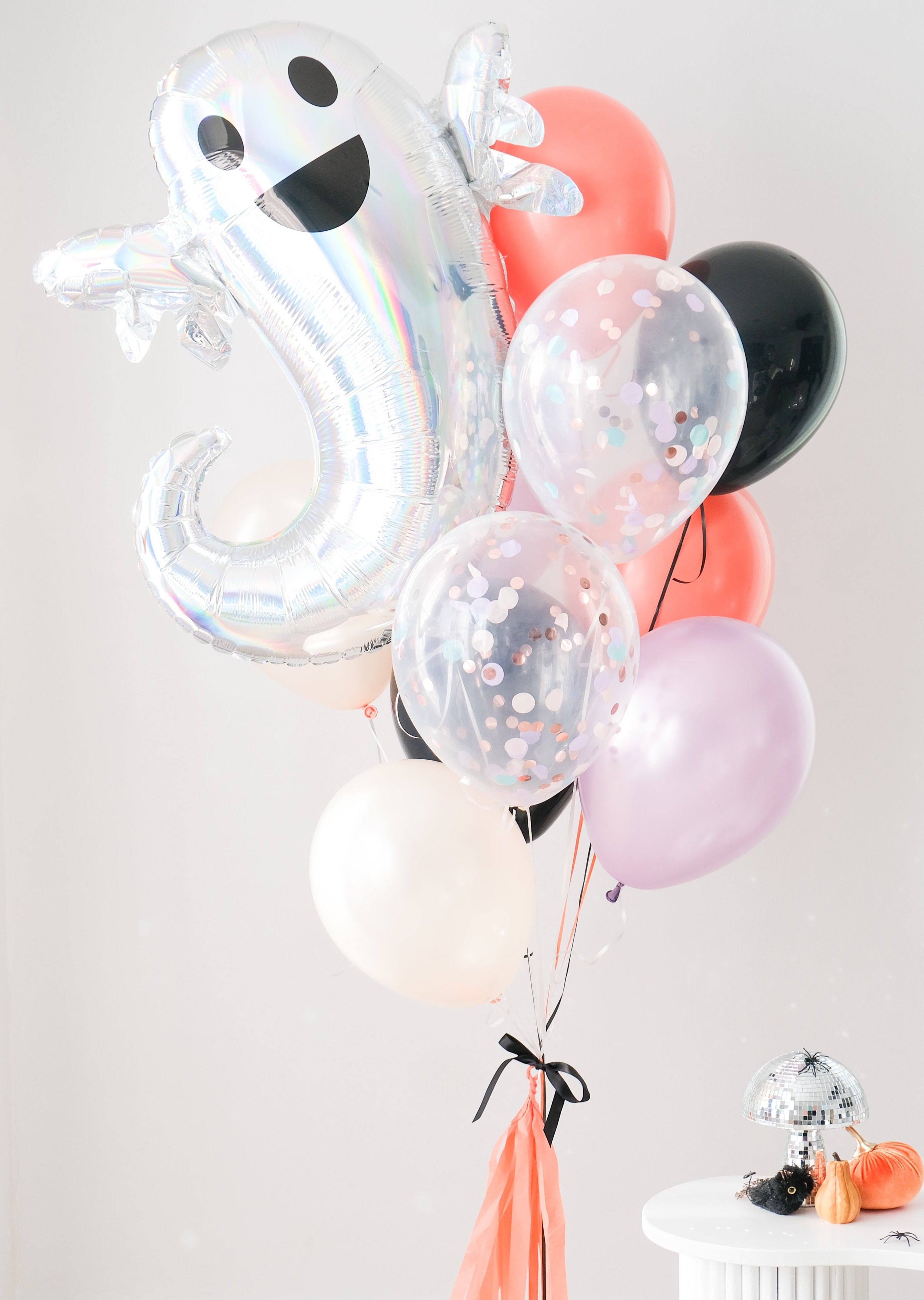 Holographic Ghost Halloween Balloongram | Oh Shiny! Balloons & Party ...