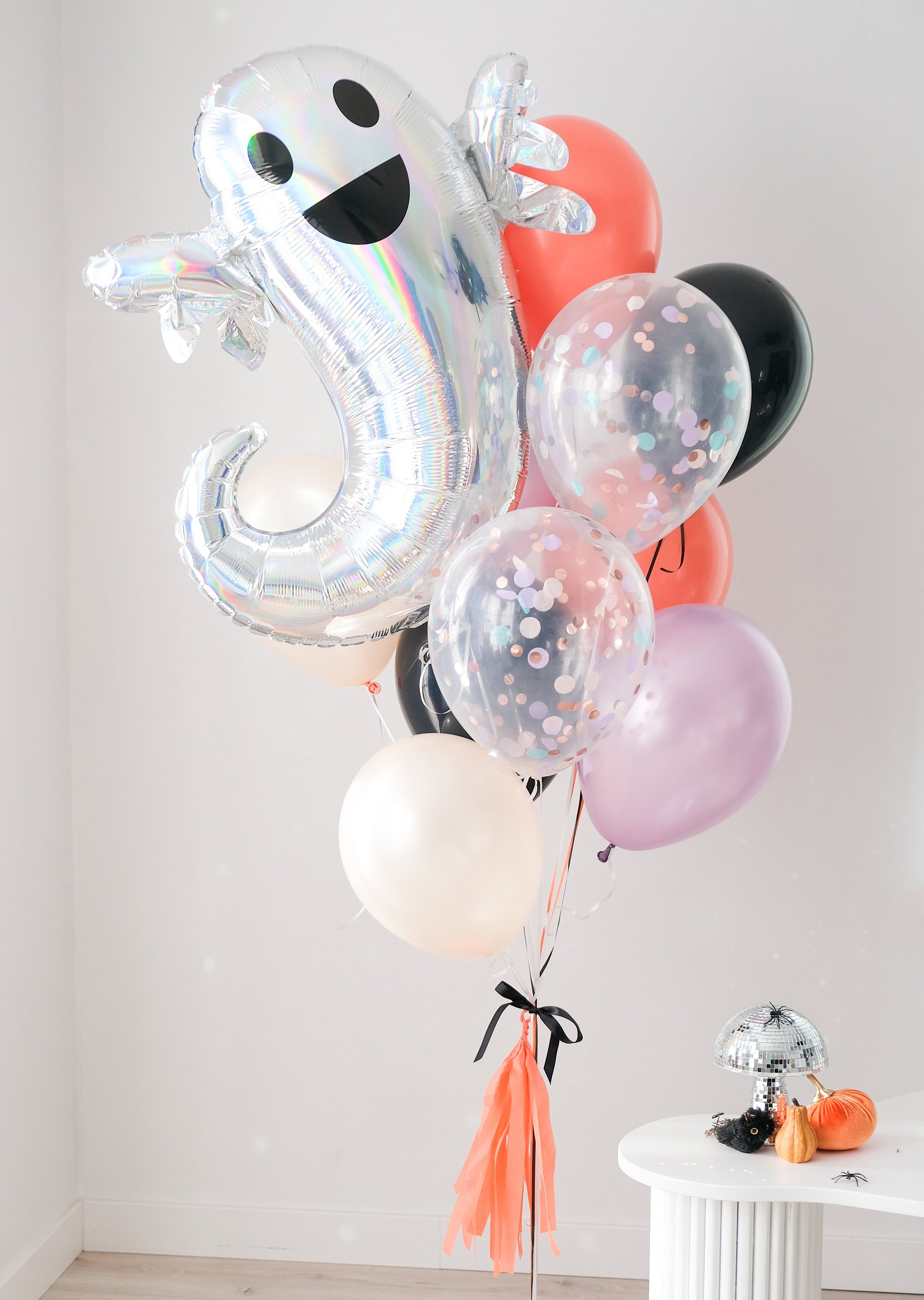 Holographic Ghost Halloween Balloongram | Oh Shiny! Balloons & Party ...