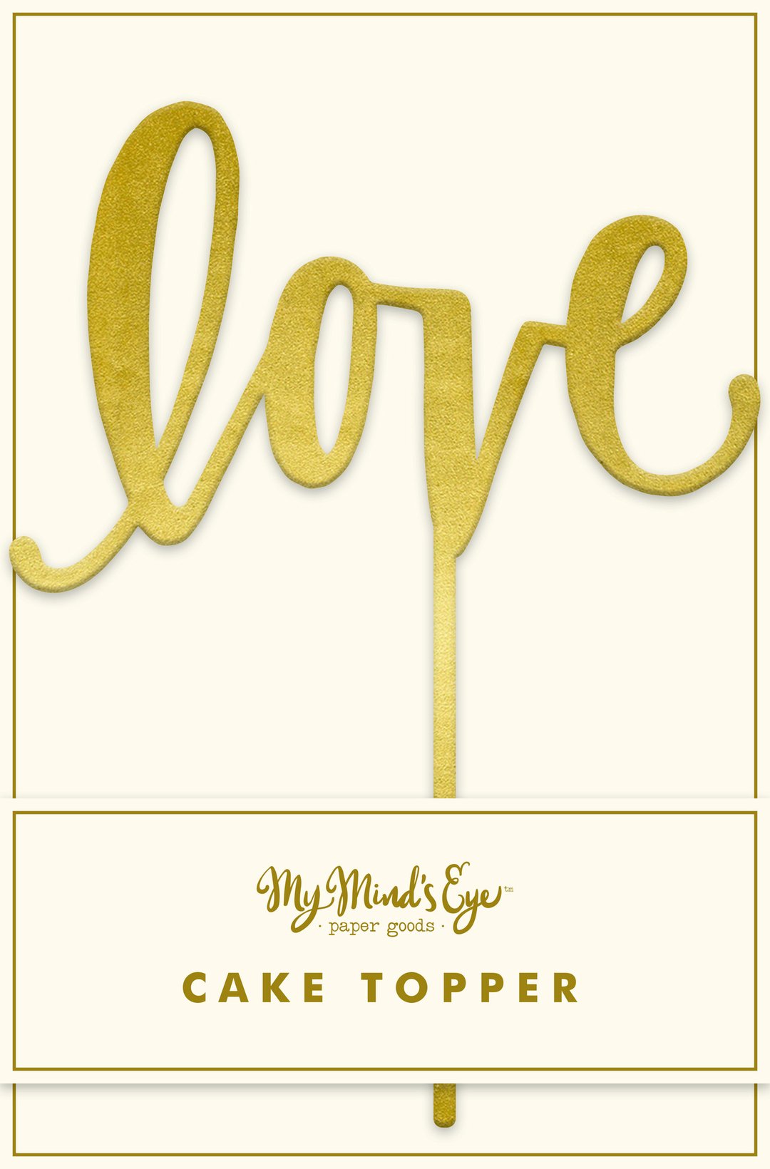Gold Love Cake Topper – Oh Shiny!