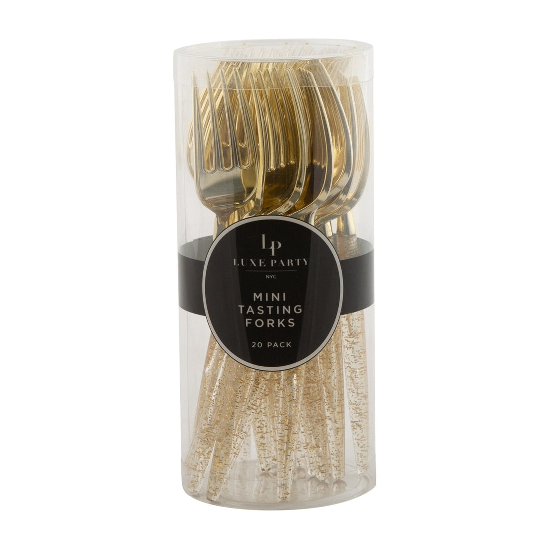 Classic Gold Plastic Forks | Oh Shiny! Balloons & Party