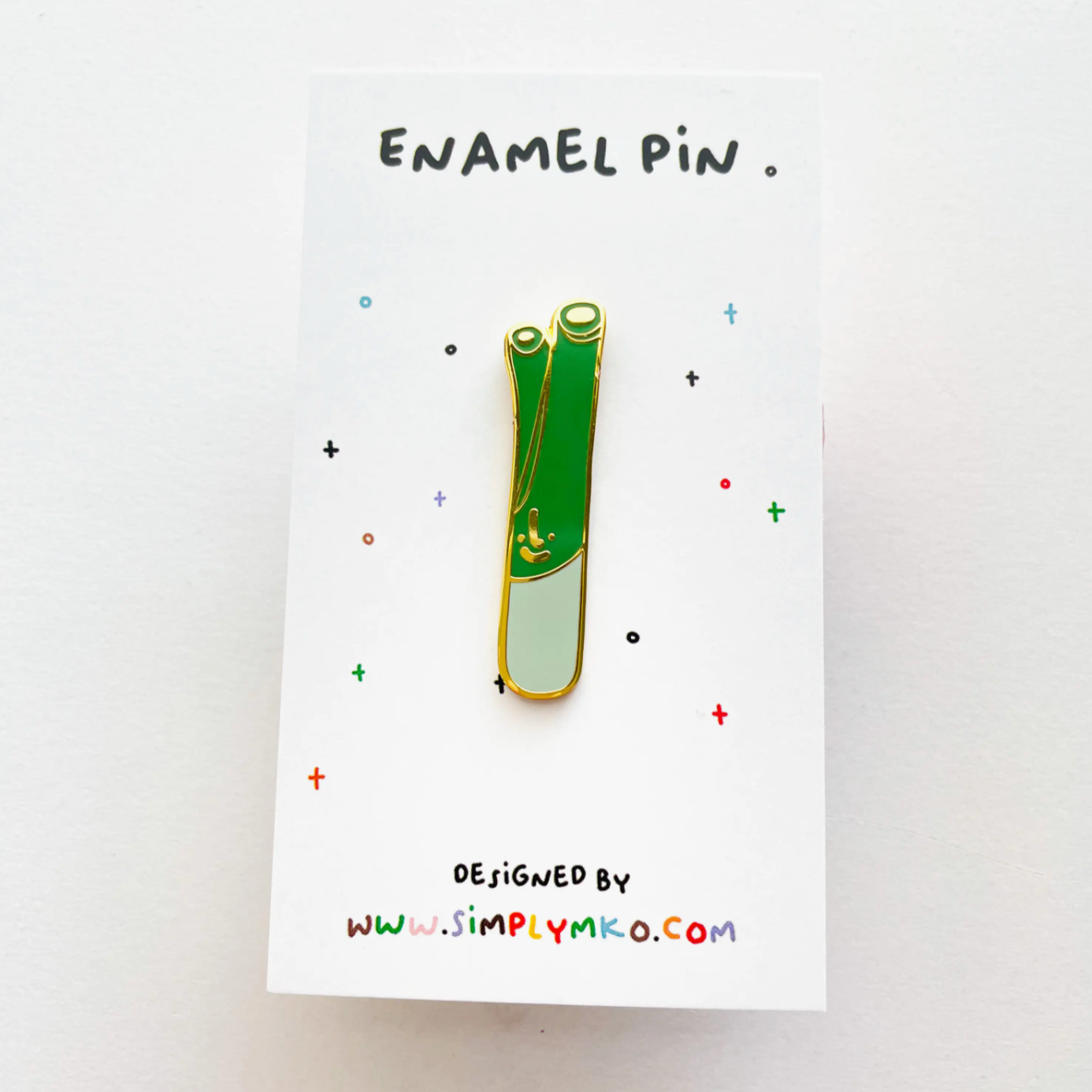 Green Onion Enamel Pin | Oh Shiny! Balloons & Party, Pasadena