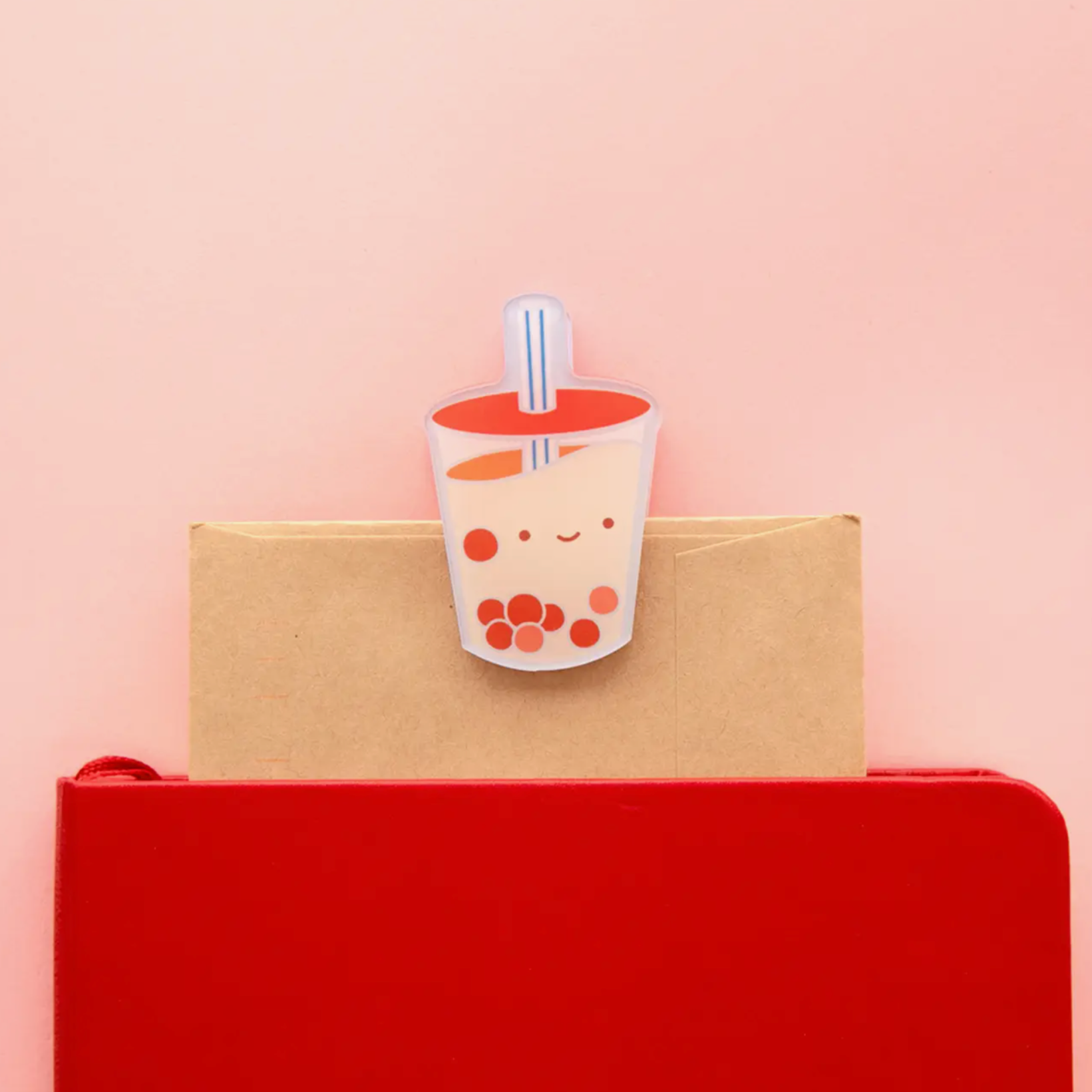 Happy Boba Clear Acrylic Clip | Oh Shiny! Balloons & Party, Pasadena