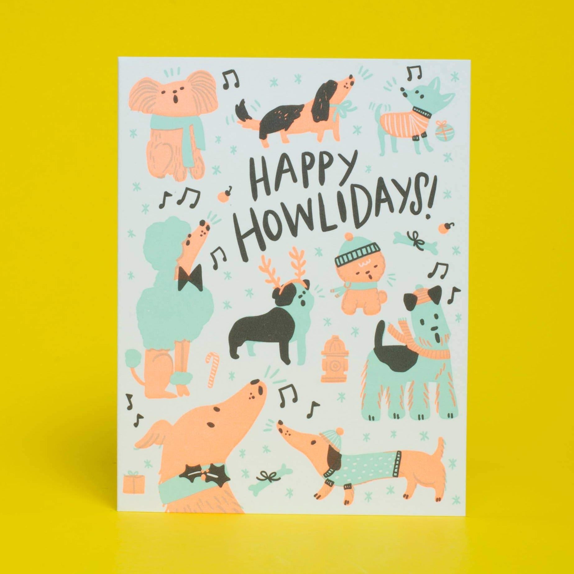 Happy Howlidays Card – Oh Shiny!