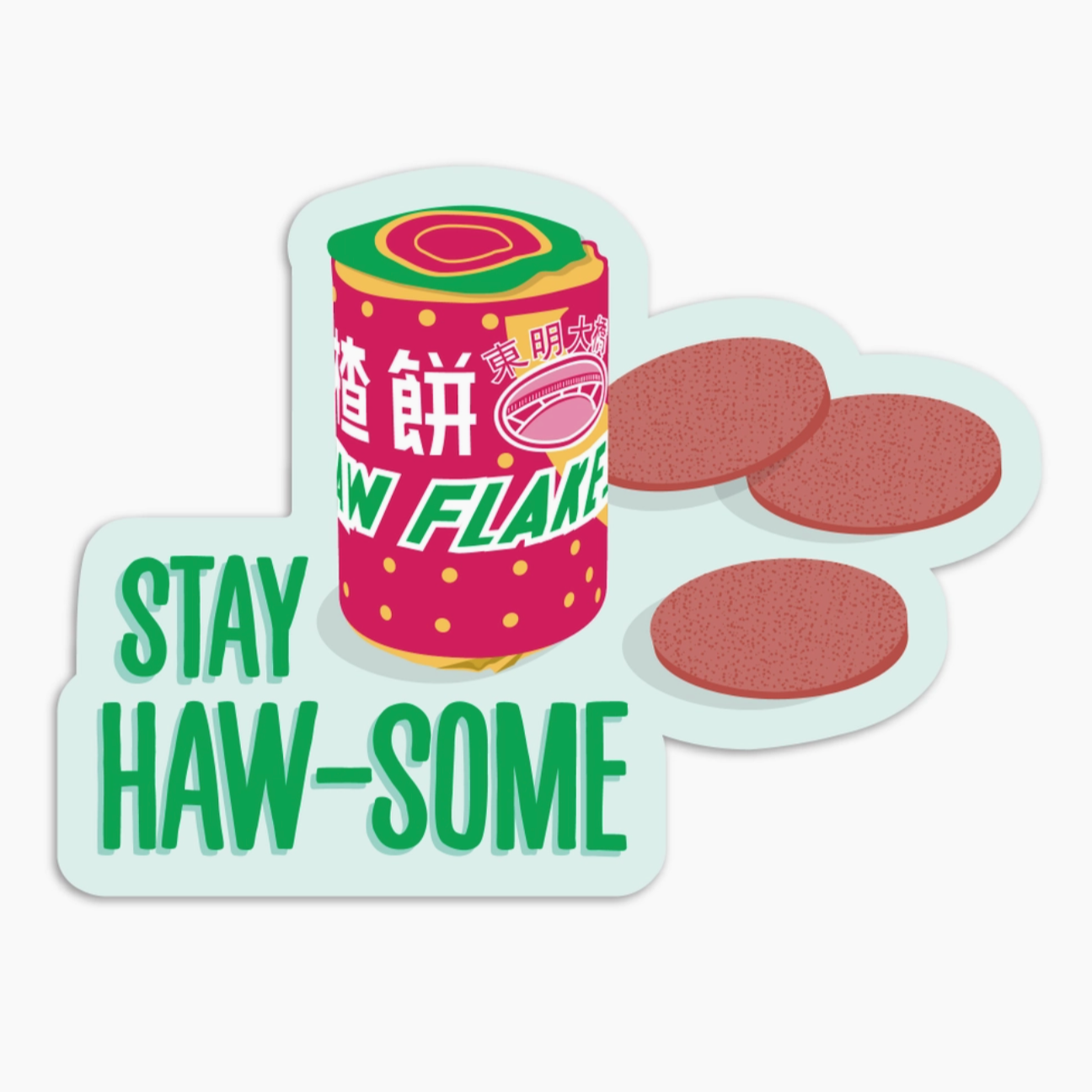 Haw Flakes Vinyl Sticker – Oh Shiny!