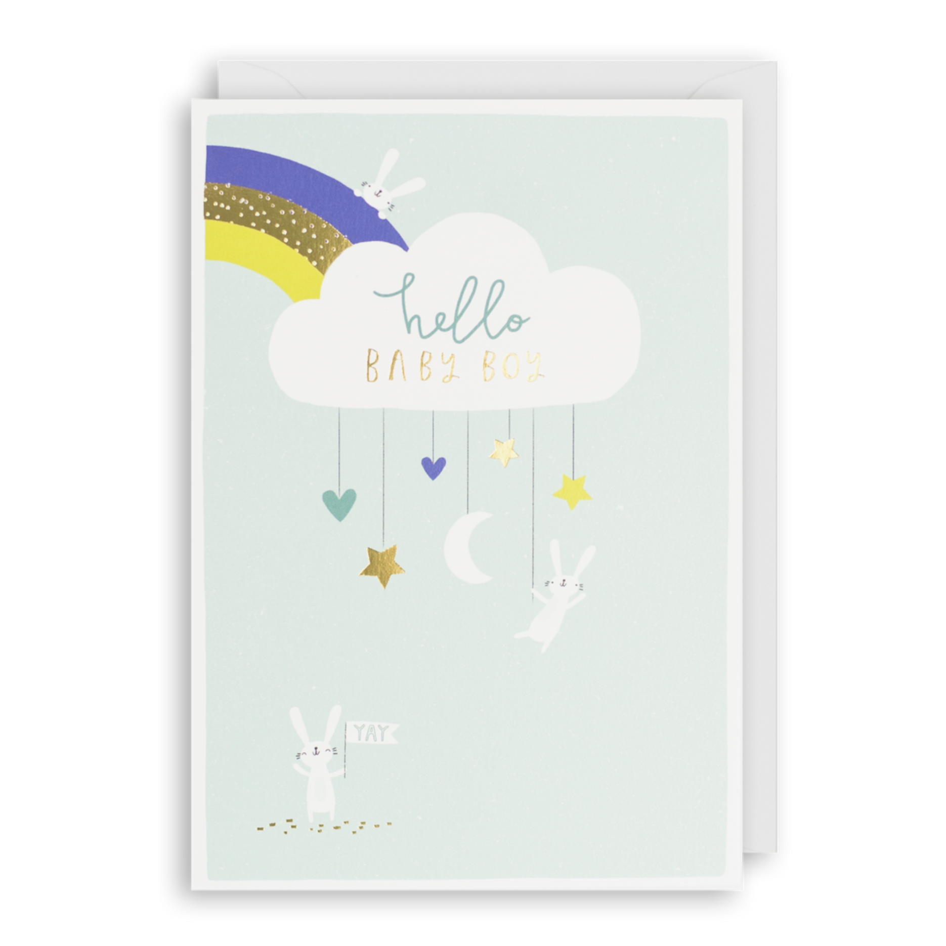 Hello Baby Boy Card | Oh Shiny! Balloons & Party, Pasadena, CA