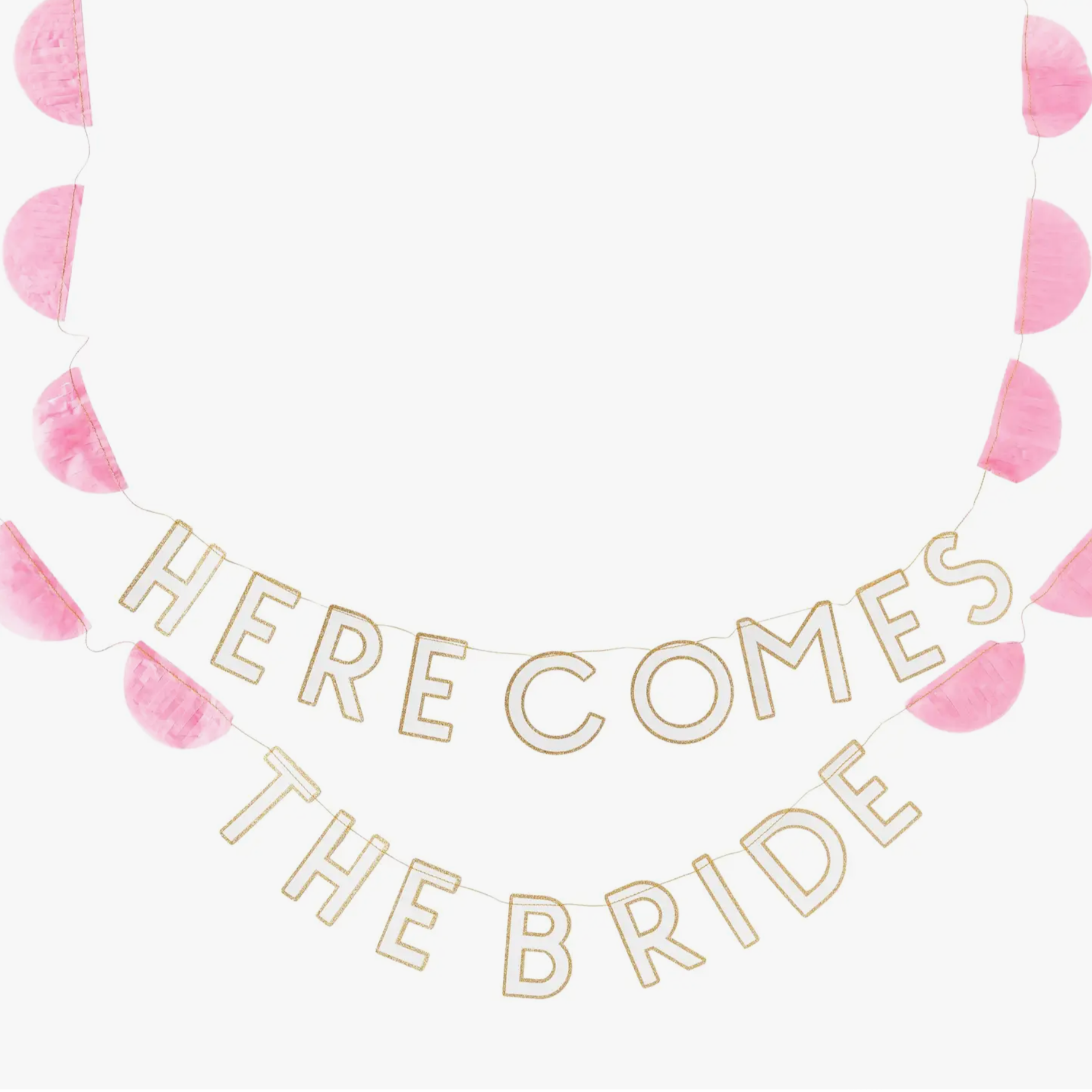 Here Comes the Bride Banner Set | Oh Shiny! Balloons & Party, Pasadena