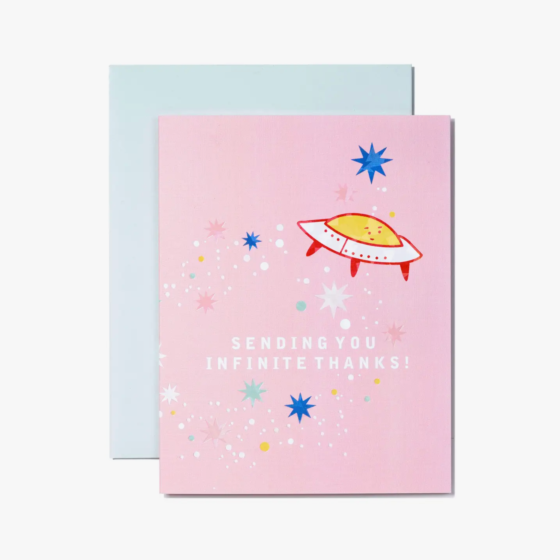 Infinite Thanks Holographic Card | Oh Shiny! Balloons & Party, Pasadena