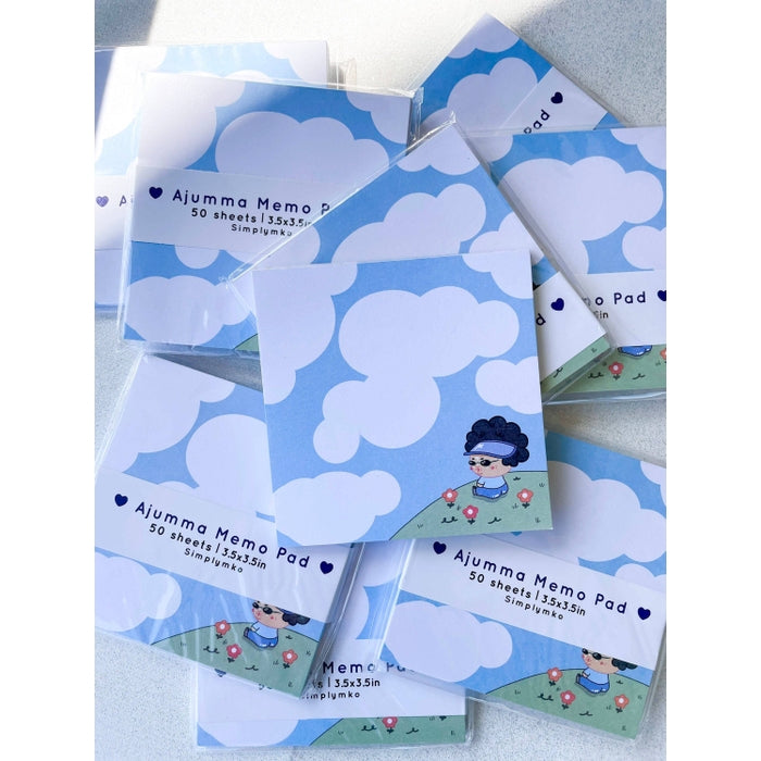 Ajumma Sky Memo Pad | Oh Shiny! Balloons & Party, Pasadena