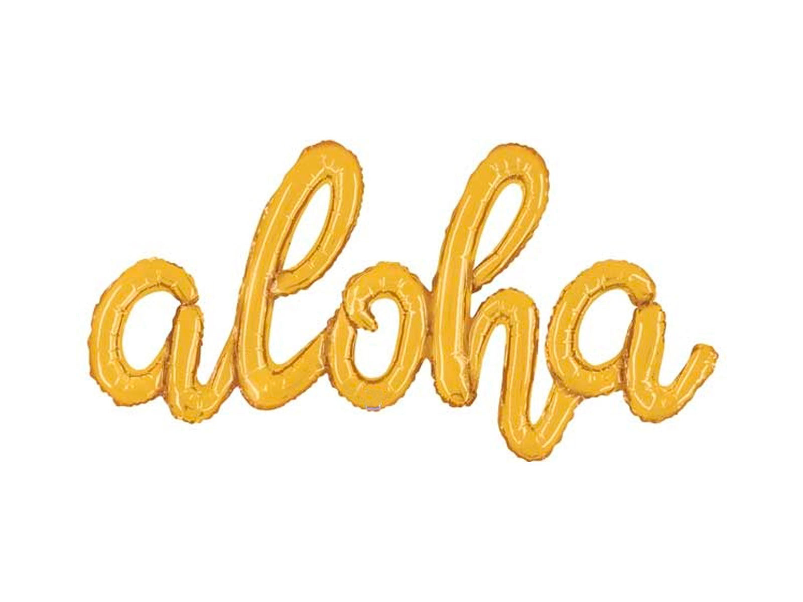 ALOHA Script Letter Balloon – Oh Shiny!