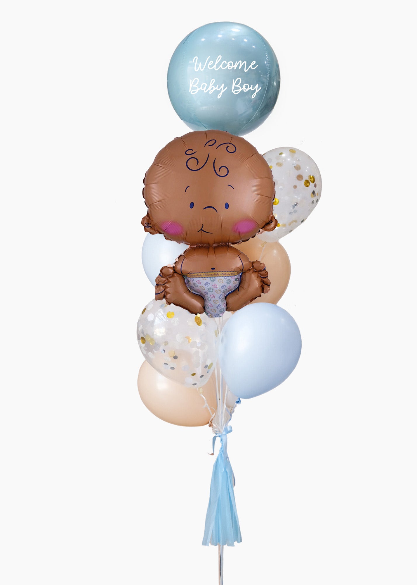 Baby Blue Balloongram | Oh Shiny! Pasadena Balloons & Party