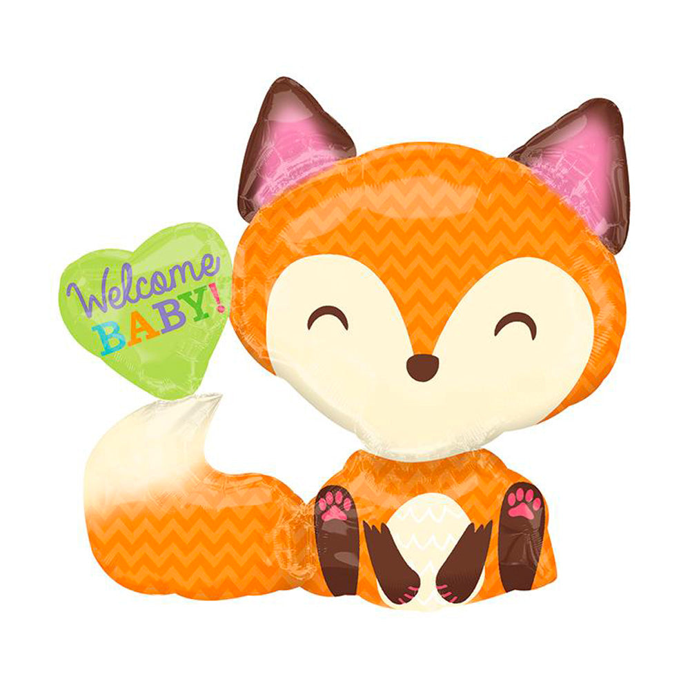 Welcome Baby Fox Balloon | Oh Shiny! Balloons & Party, Pasadena