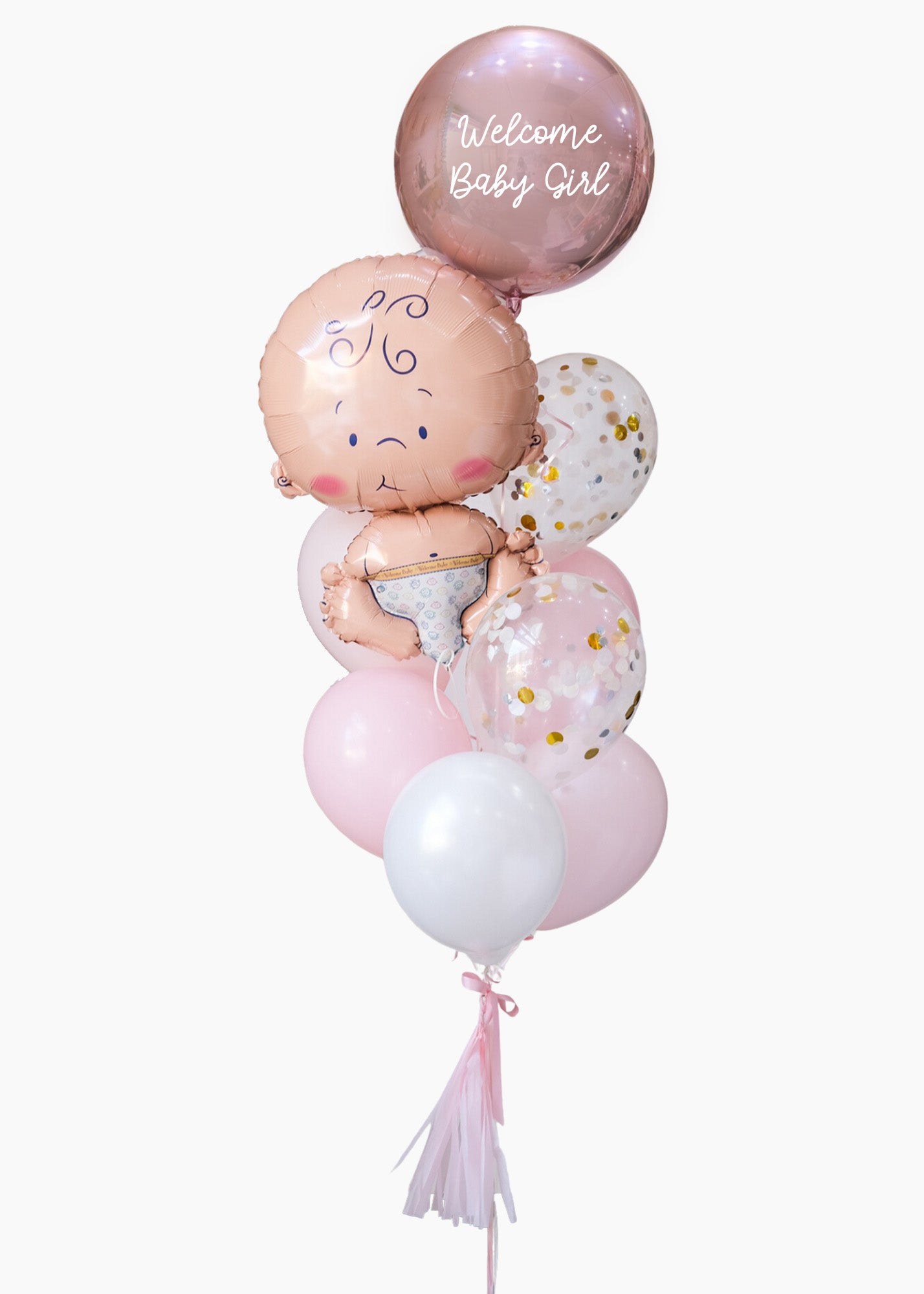 Baby Pink Balloongram | Oh Shiny! Pasadena Balloons & Party