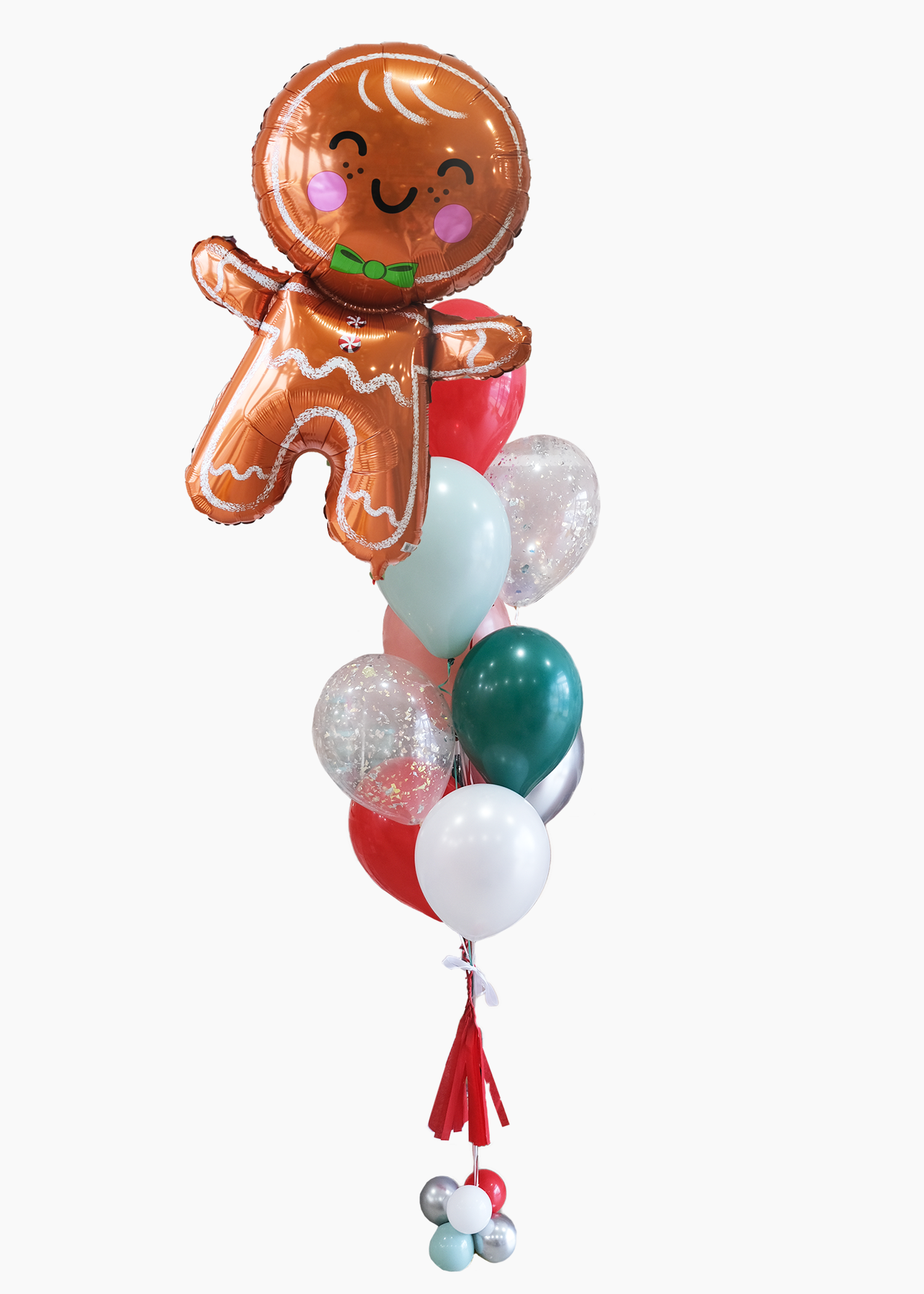 Gingerbread Man Balloongram | Oh Shiny! Balloons & Party, Pasadena