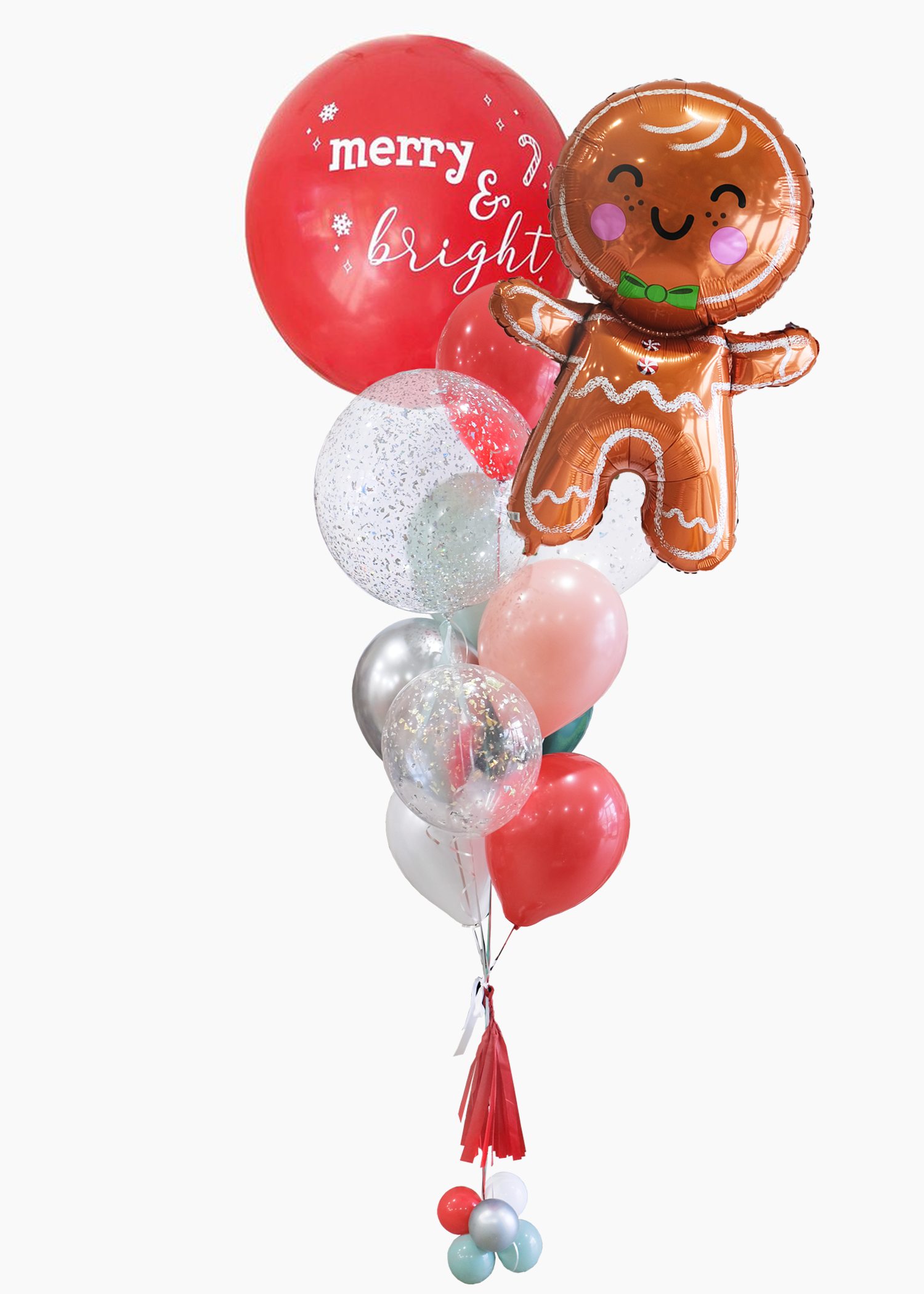 Gingerbread Man Balloongram | Oh Shiny! Balloons & Party, Pasadena