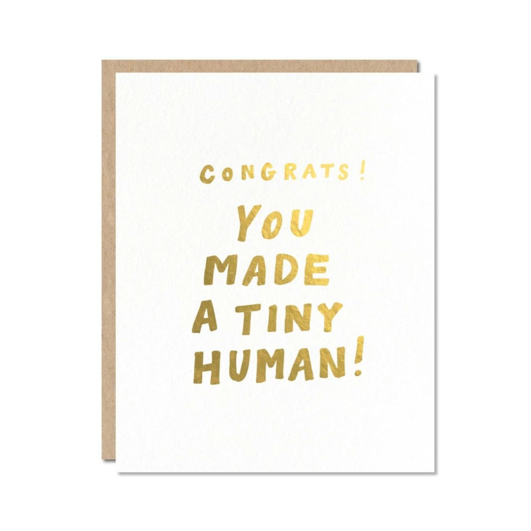 Congrats Tiny Human Card | Oh Shiny! Balloons & Party, Pasadena