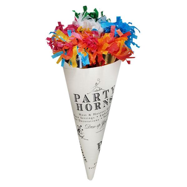 Colorful Party Horns Bouquet – Oh Shiny!