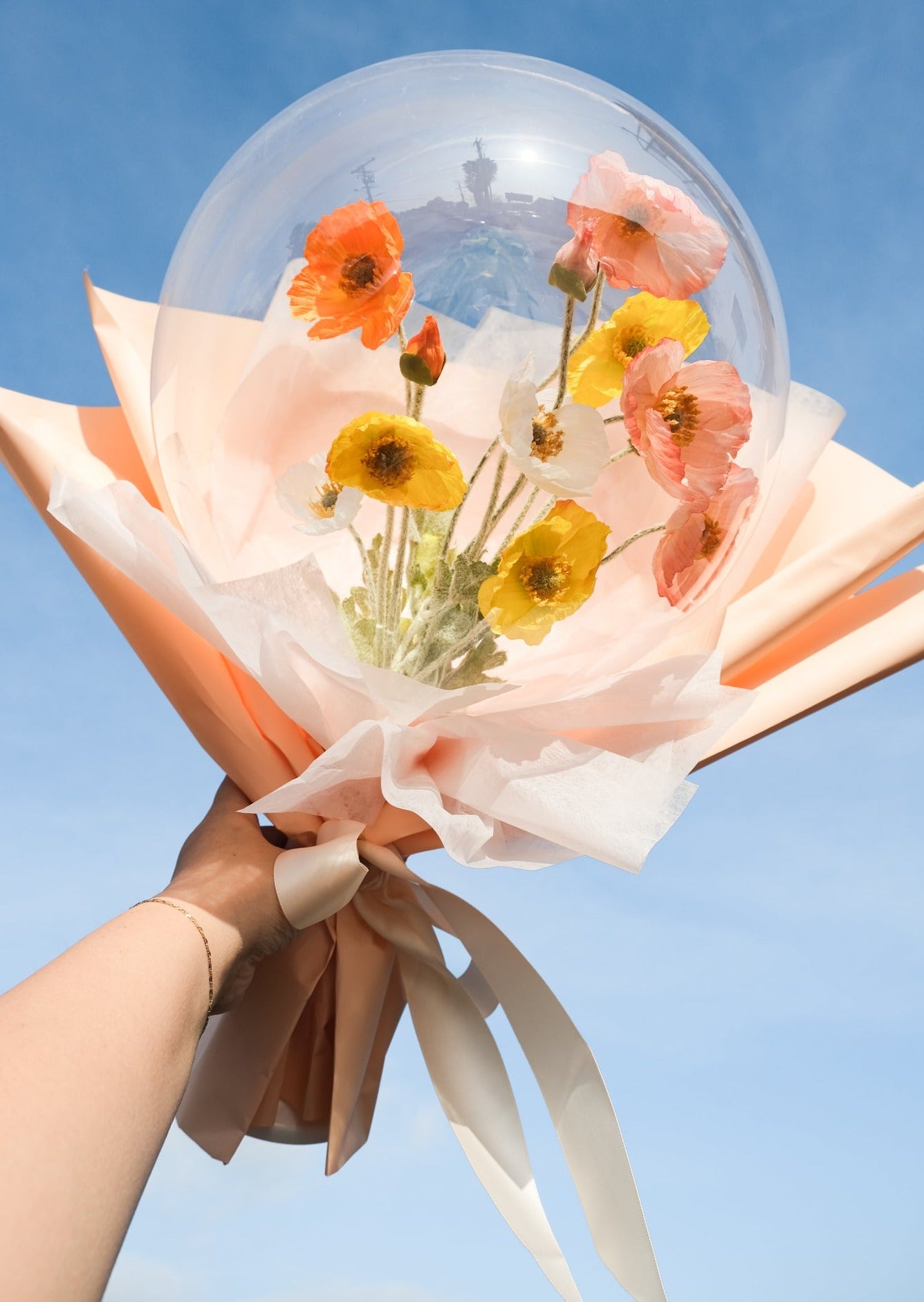 Spring Poppies Flower Balloon | Oh Shiny! Balloons & Party, Pasadena