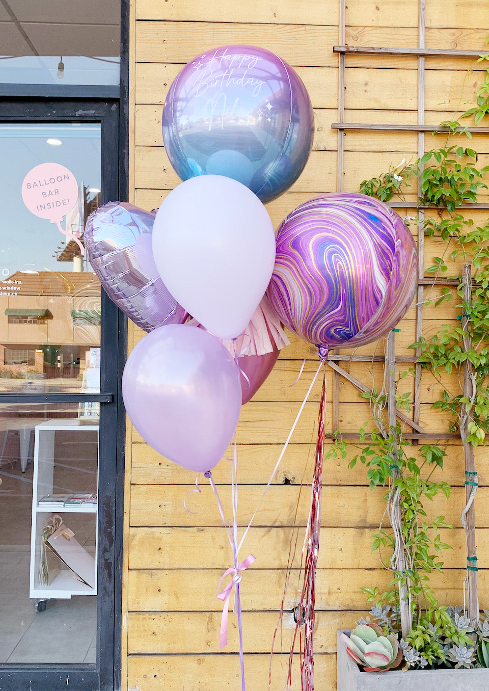 Custom Marble Balloongram – Oh Shiny!